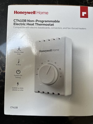 Honeywell Home CT410B Non-Programmable Electric Heat Thermostat | eBay