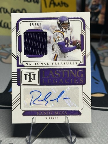 2024 National Treasures Randy Moss Lasting Legacies Patch Auto /99 ...