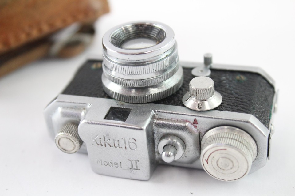 Vintage Kiku 16 Model II Sub miniature Camera w/ Original Case | eBay UK
