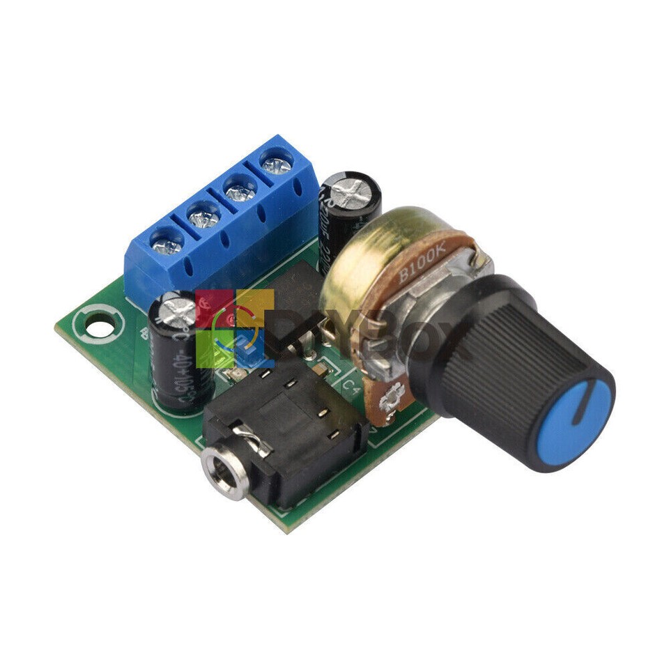 LM386 Mini Audio Amplifier Board Mono DC 3-12V 10W Volume Control ...