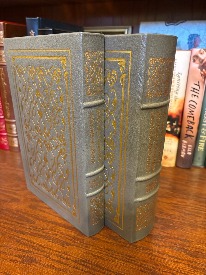 Benjamin Harrison. Harry Sievers. 2 Volumes Easton Press 1989 Leather w ...