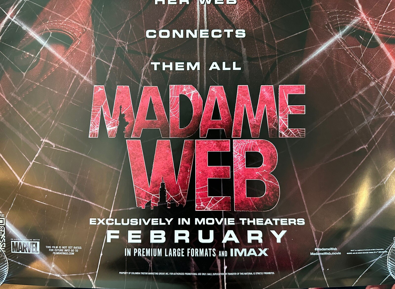 MADAME WEB MOVIE POSTER 27x40 2-SIDED ORIGINAL THEATRICAL RELEASE DS ...