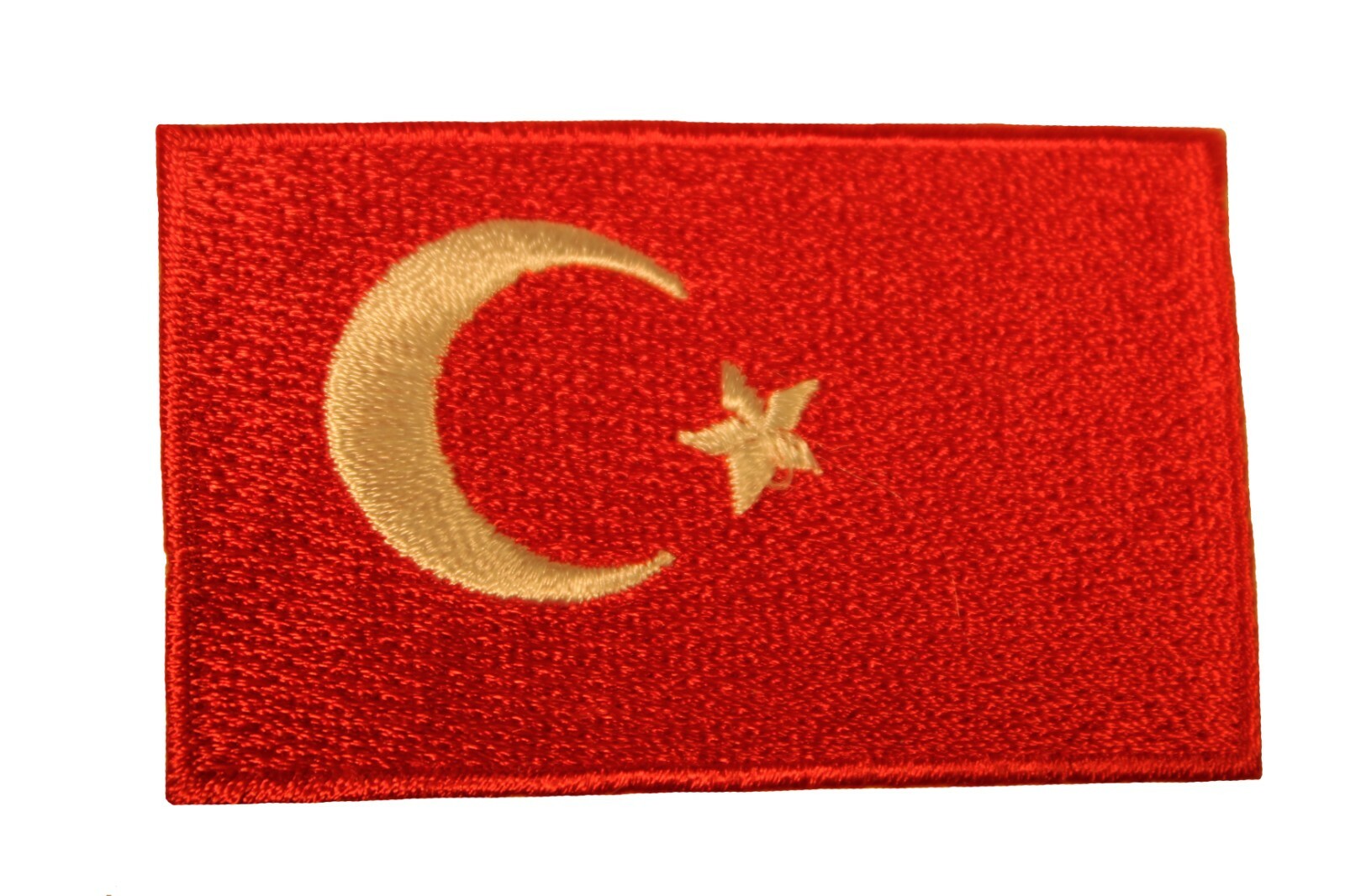TURKEY Country Flag EMBROIDERED Iron-On PATCH CREST BADGE 1.5 X 2.5 ...