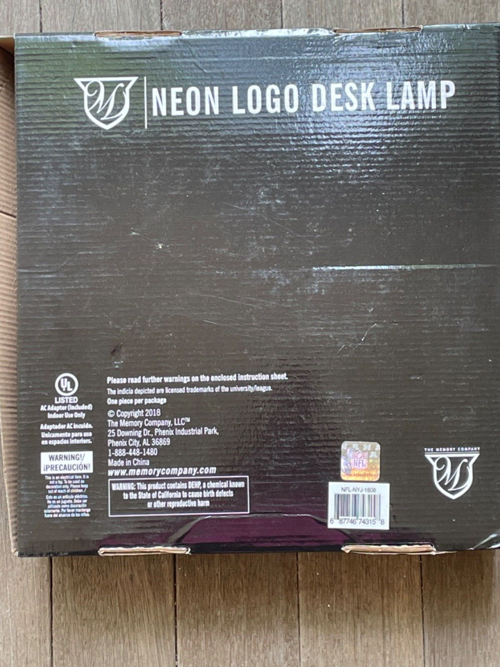 NFL NEW YORK JETS Lamp Neon NFL Branded | eBay