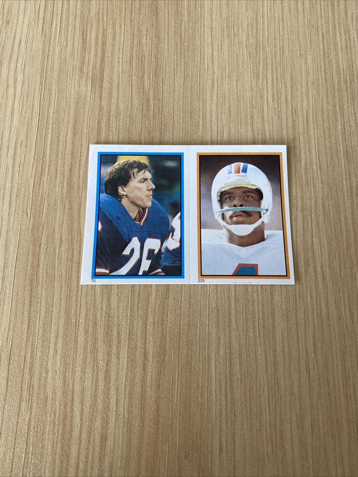 1984 Topps Album Stickers Rob Carpenter Reggie Roby #75-225 Rookie RC ...