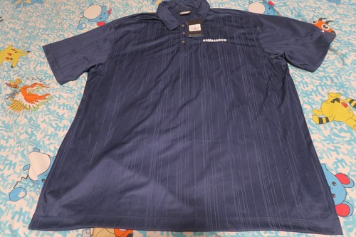 Nike Dri-Fit Drop Needle Golf Polo Navy Blue Men XXL Bombardier Jet ...