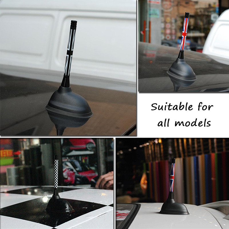 10.7cm 4.2" Black White Car Roof Radio Antenna For Truck Universal ...