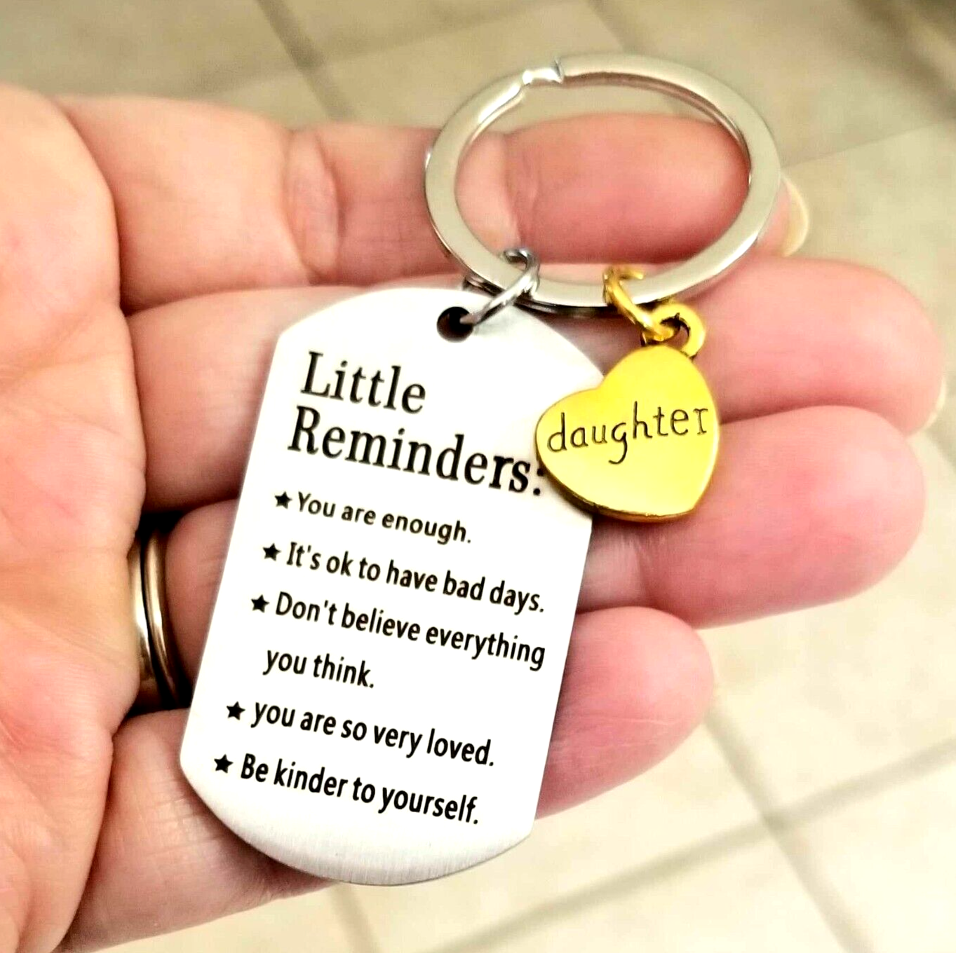 Daughter Keychain, Daughter Inspirational Gift, Daughter Gift, Daughter ...