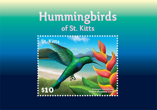 SAINT KITTS 2015 - HUMMINGBIRDS OF ST. KITTS STAMP SOUVENIR SHEET MNH ...