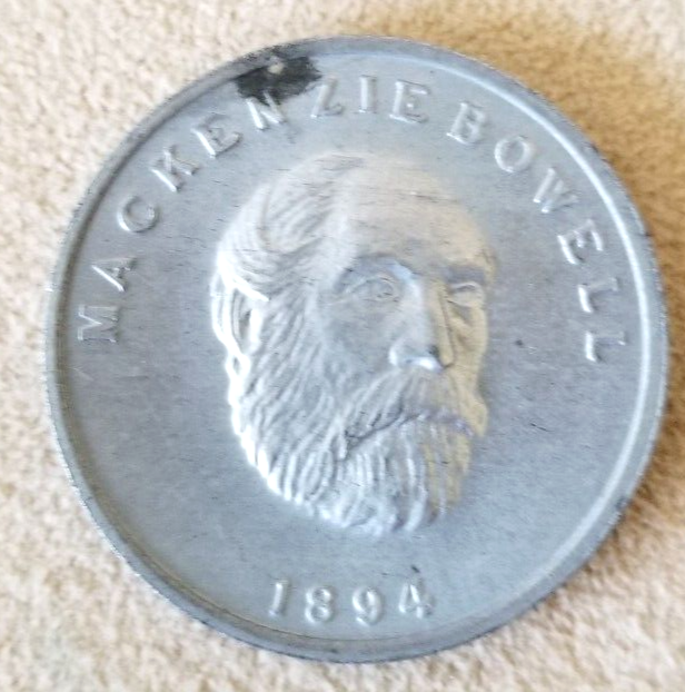 1960's Shell Token - 1894 Mackenzie Bowell Ottawa Canada House of ...