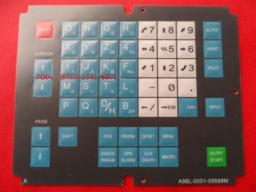1PCS FANUC control panel keys membrane A98L-0001-0568#M | eBay