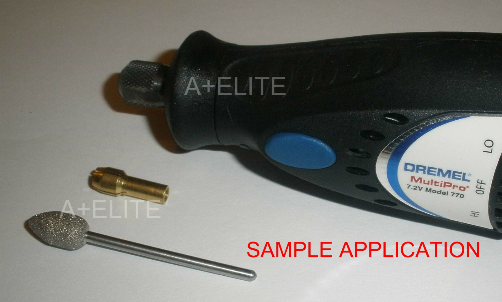 A+Elite PEAR Diamond Nail Drill Bit Bur Podiatry Manicure W/ 3/32 ...