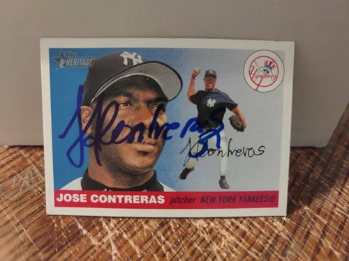 Jose Contreras Autographed 2004 Topps Heritage Signed Baseball Card #53 ...