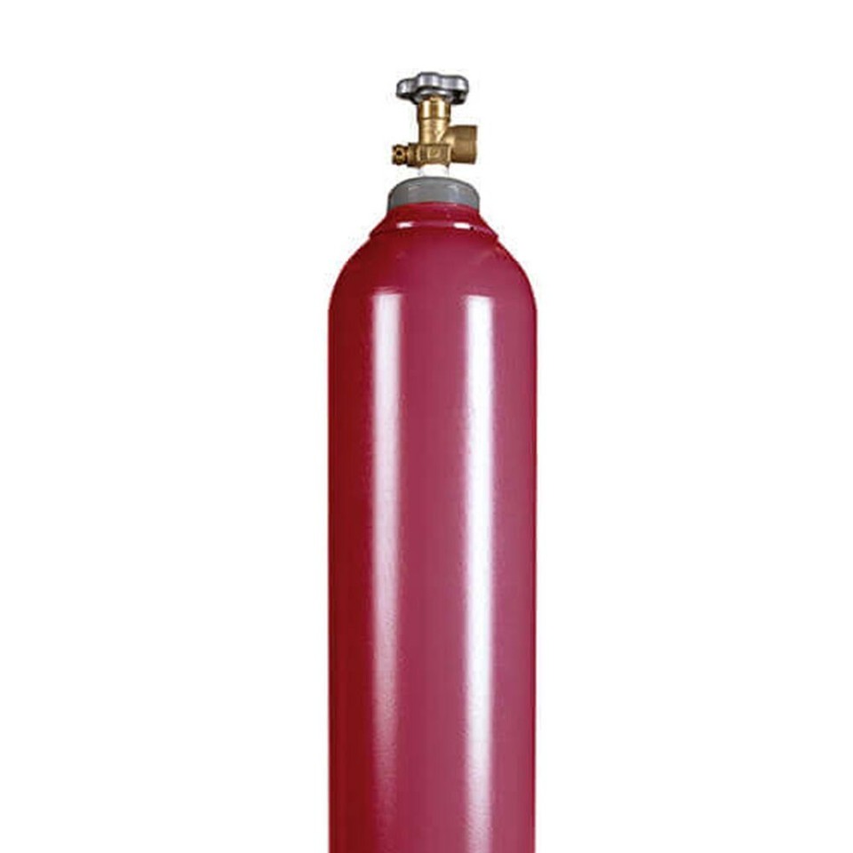New 150 Cu Ft Steel Inert Gas Cylinder CGA580 Valve Helium Argon or ...