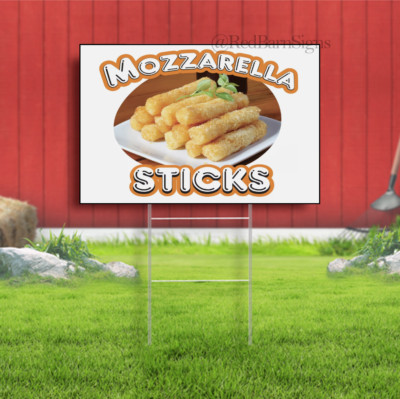 MOZZARELLA STICKS Concession Advertising Yard Vinyl Sign | eBay