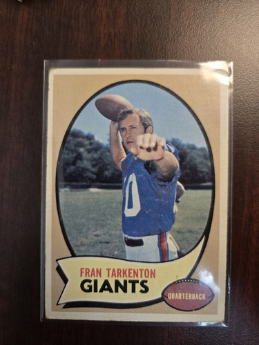 1970 Topps Football Fran Tarkenton HOF #80 VG* | eBay