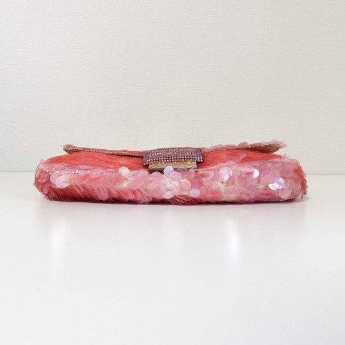 FENDI Rare Baguette Pink Sequin Rhinestone Hardware Shoulder Bag | eBay