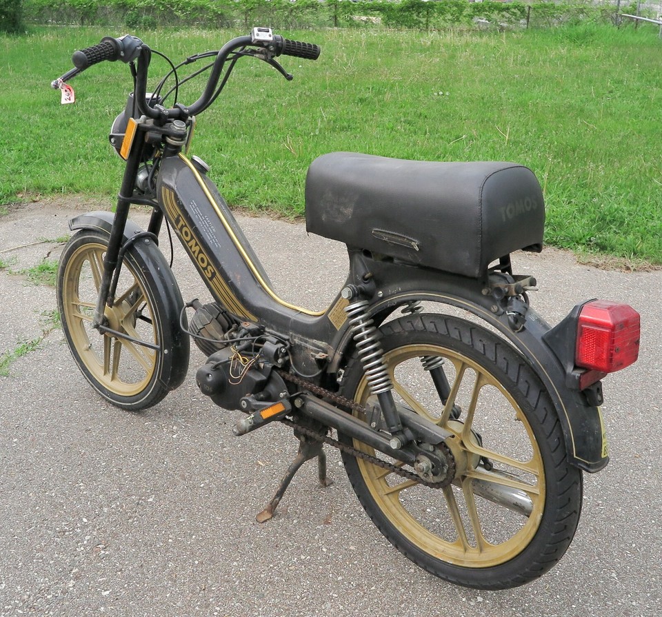 Vintage 1985 TOMOS Golden Bullet 50cc Moped Needs Repair or EBike ...