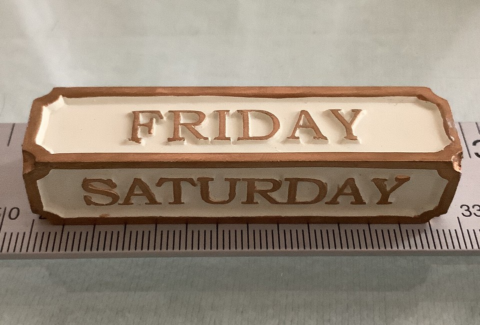 Replacement 2002 AvonMonthly Teddy Bear Perpetual Calendar Thursday ...