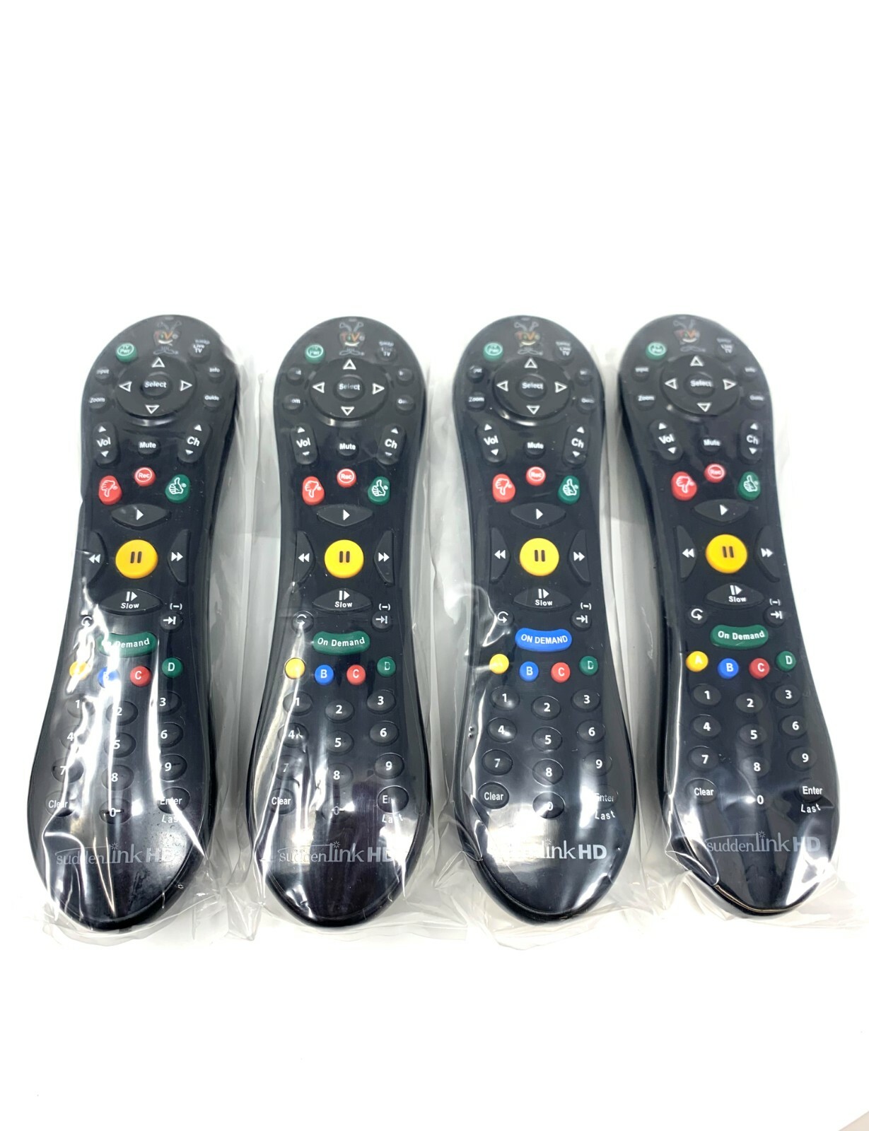 Lot of 4 Suddenlink TiVo Remote RB87 SMLD-00157-500/SMLD-00157-000 Used ...