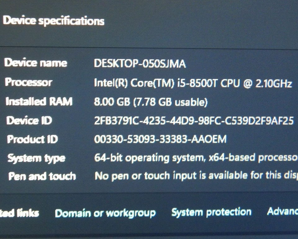 HP MP9 G4 Retail System Mini i5-8500T 2.1GHz 250GB SSD 8GB W11 Pro | eBay
