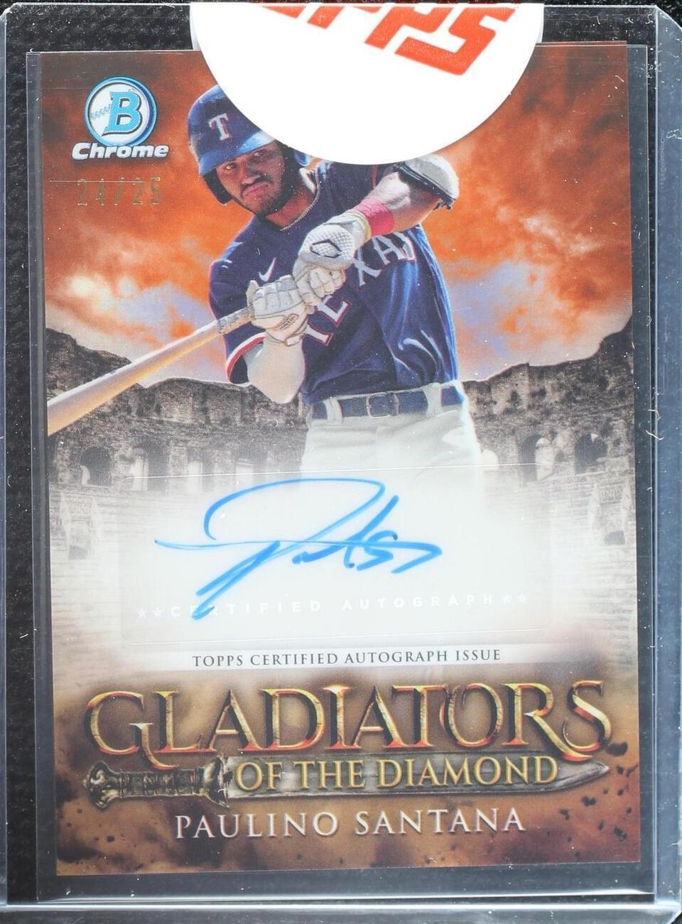 2024 Bowman Chrome - Gladiators of the Diamond Autographs Paulino ...