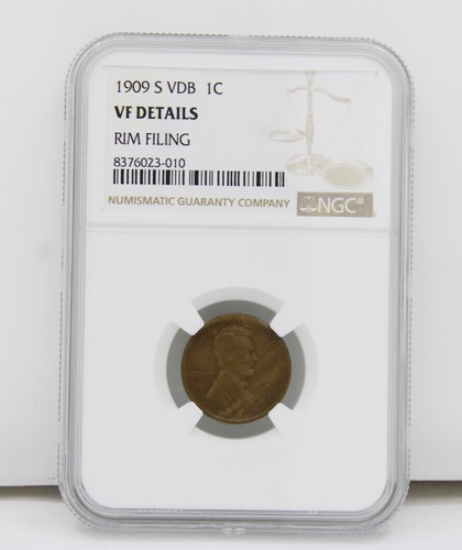 1909 S VDB 1C NGC VF Details Rim Filing Lincoln Wheat Cent Coin | eBay
