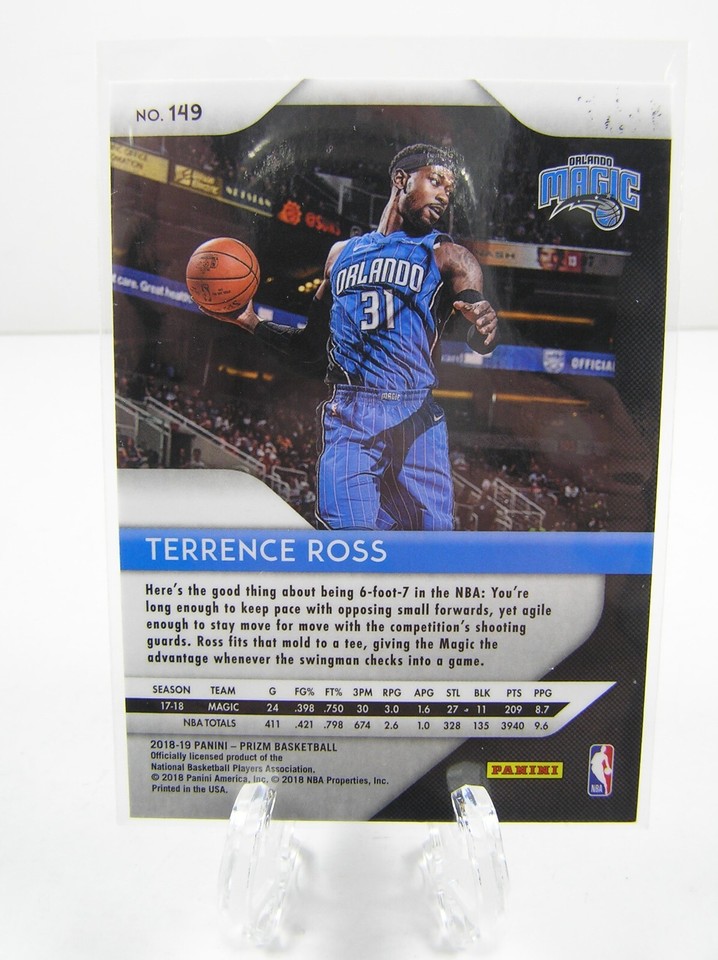 Panini 2018-19 Prizm NBA Basketball Card #149 Terrence Ross Orlando ...