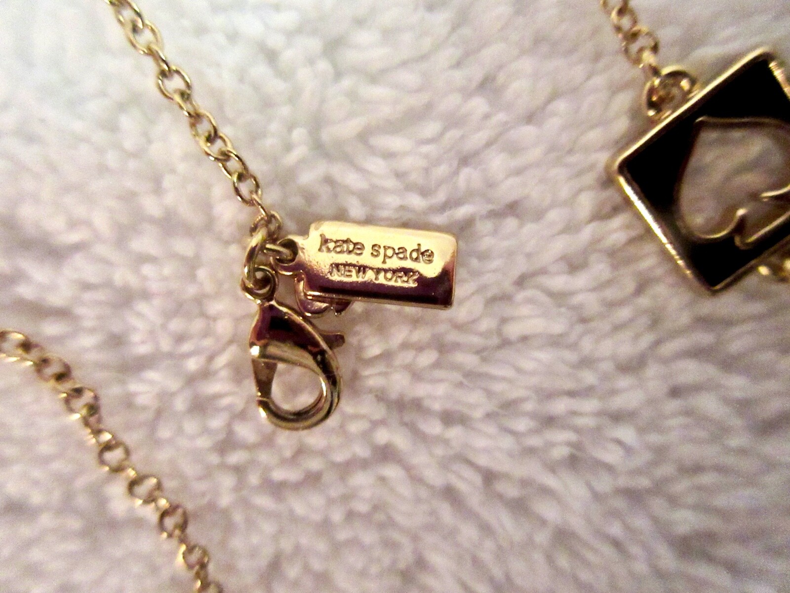 Kate Spade Enamel Logo Spade Station Long Necklace 12… - Gem