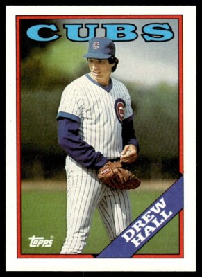 1988 Topps #262 Drew Hall Pitcher Chicago Cubs FREE shipping | eBay