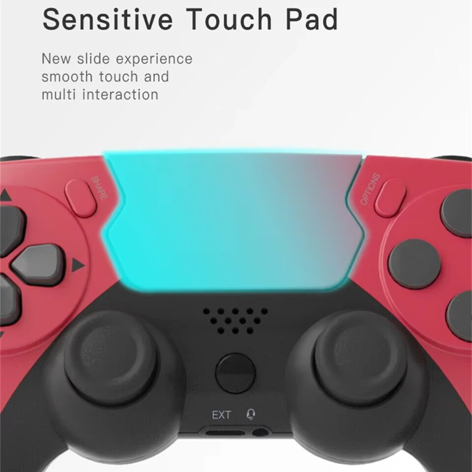Wireless Gamepad - Gyroscope Controller Dual Vibration for PS4/PS3/PC ...