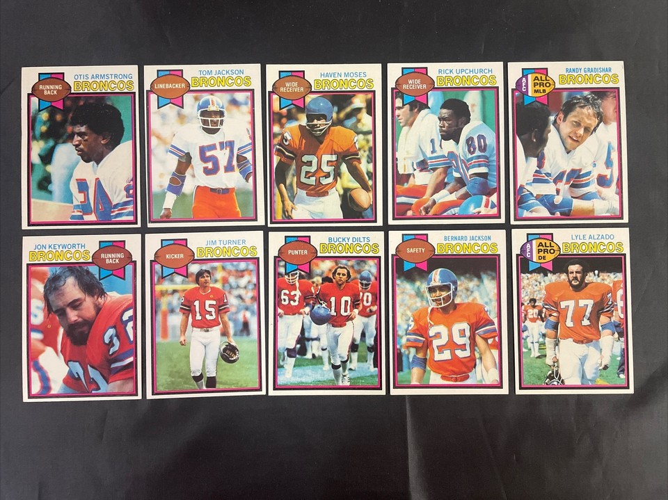 1979 Topps DENVER BRONCOS Complete Team Set ALZADO Upchurch MORTON ...