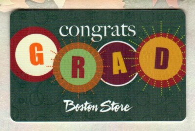 BOSTON STORE Congrats Grad ( 2012 ) Gift Card ( $0 ) | eBay