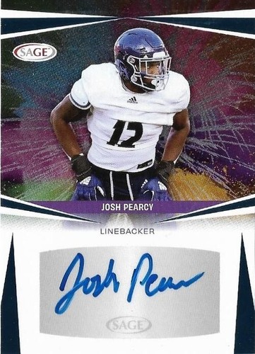 JOSH PEARCY 2025 SAGE Football Low Series AUTO SP Blue Rice Owls 🔥🏈🔥 ...