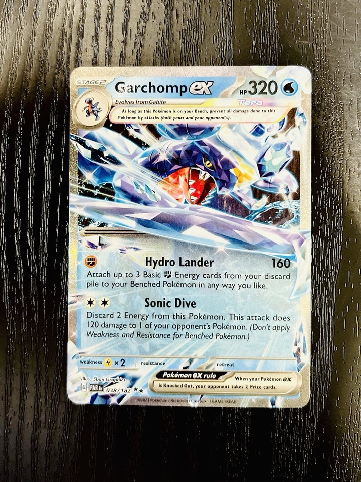 Garchomp EX 038/182 Rare Holo Pokemon Card Near Mint Condition Never ...