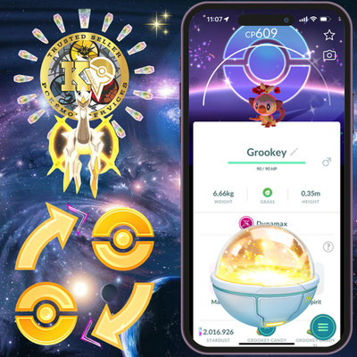P.T.CentraI—TRADE GO — Shiny Dynamax Grookey — Special Background ...