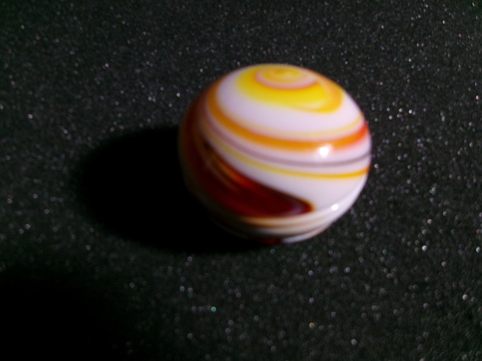 Vintage Glass Marble Slag Glass Gear Shift Knob Swirl. 2". Fluorescent ...