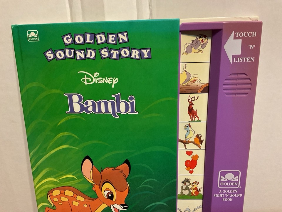 Golden Sight ‘N’ Sound Story Disney BAMBI Electronic Storybook 1991 ...
