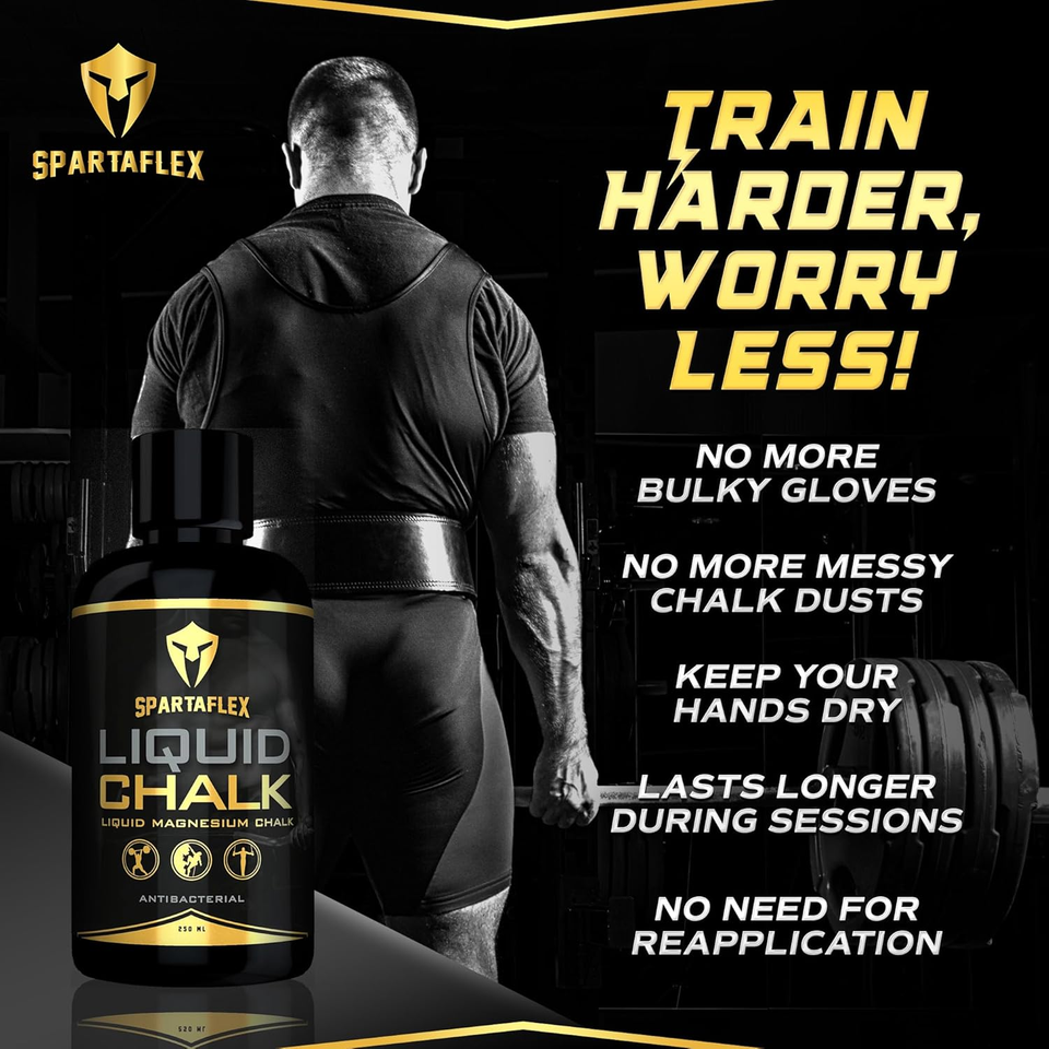 250ml Pro Liquid Chalk for Weightlifting, Rock Climbing, Gym ...