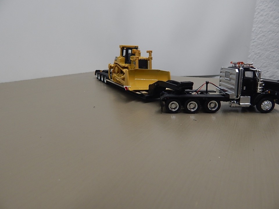 HO 1/87 Scale Herpa Promotex Truck Trailer & Cat D9T Dozer | eBay