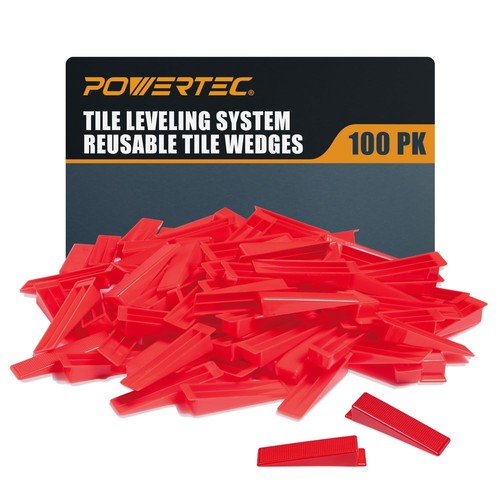 Tile Leveling System Reusable Tile Wedges 100 Pack for Floor and Wall ...