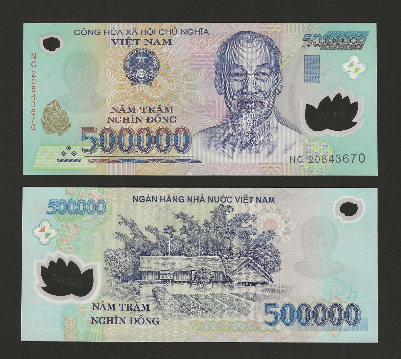 VIETNAM 500,000 Dong 2020, P-124p, Polymer, Highest Denomination, UNC ...