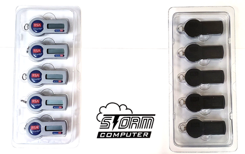 Vintage RSA SecurID Security Token KeyFob SID700 Lot of 10 END DATE ...