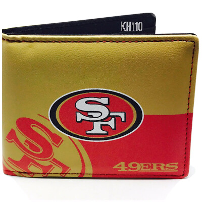 San Francisco 49ers NFL Men's Printed Logo Leather Bi-Fold Wallet | eBay