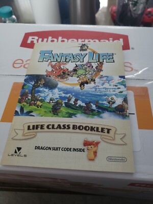 Fantasy Life 3ds life class booklet Insert | eBay