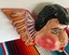 Mexican Folk Art Carved Wood Angel Cacheton Bust Wall Hanging Colonial ...