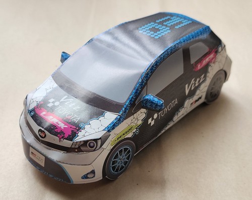 PaperCraft Toyota GAZOO RACING Vitz/Yaris GRMN Turbo Concept Racing Car ...