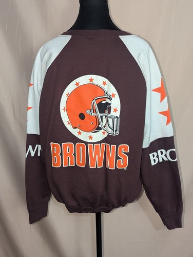 Vintage Cleveland Browns 80’s Garan Double Sided Graphic Sweatshirt ...