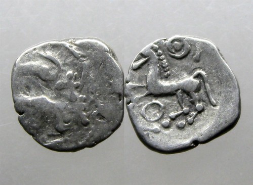 SILVER QUINARIUS CELTIC GAUL___1st Century BC____AEDUI TRIBE ...