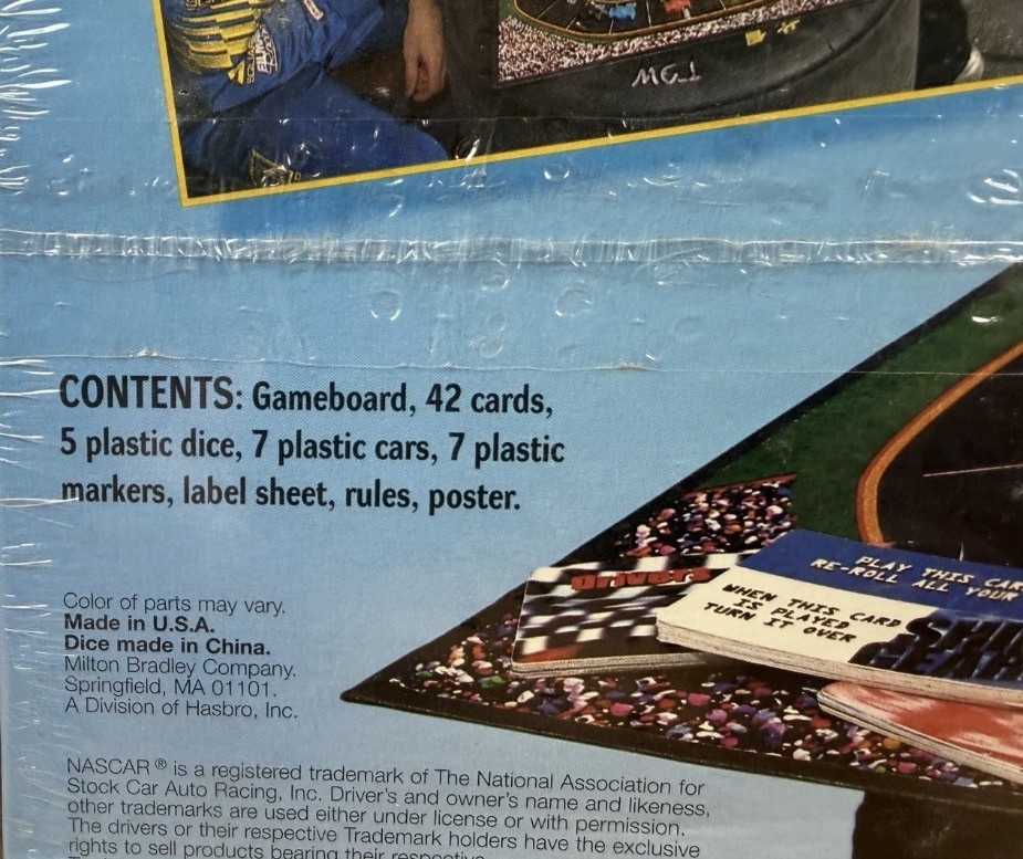 [NEW SEALED] NASCAR Champions Race Car Board Game Dale Earnhardt Jeff ...